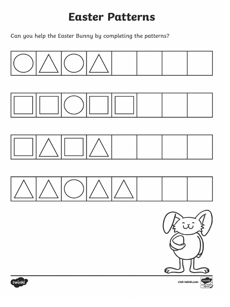 TF N 61 Easter Repeating Patterns Activity Sheet | PDF