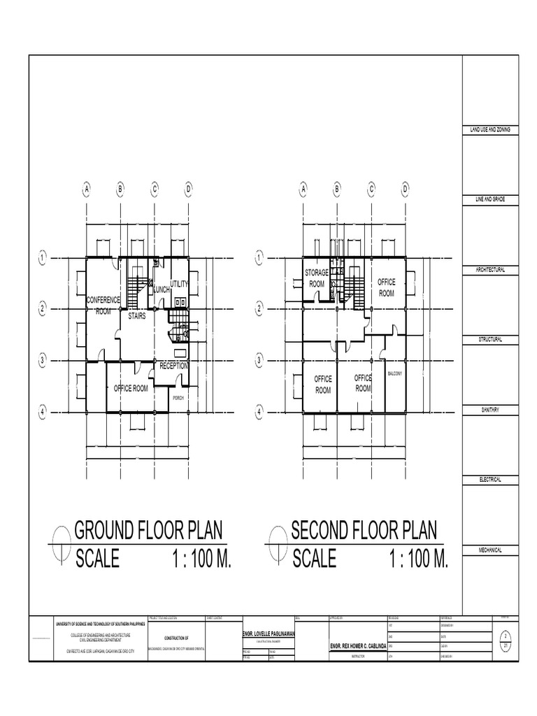 Floor Plans For 10-Storey Commercial Building | PDF | Civil Engineering ...