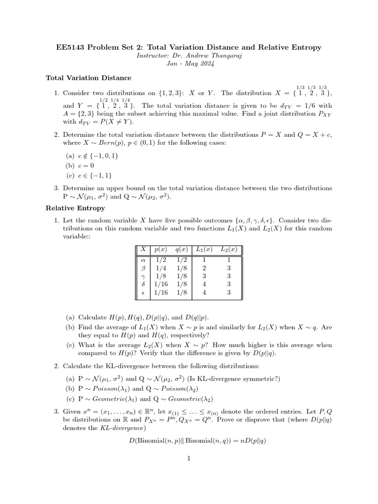 EE5143 Tutorial2 | PDF | Poisson Distribution | Teaching Mathematics