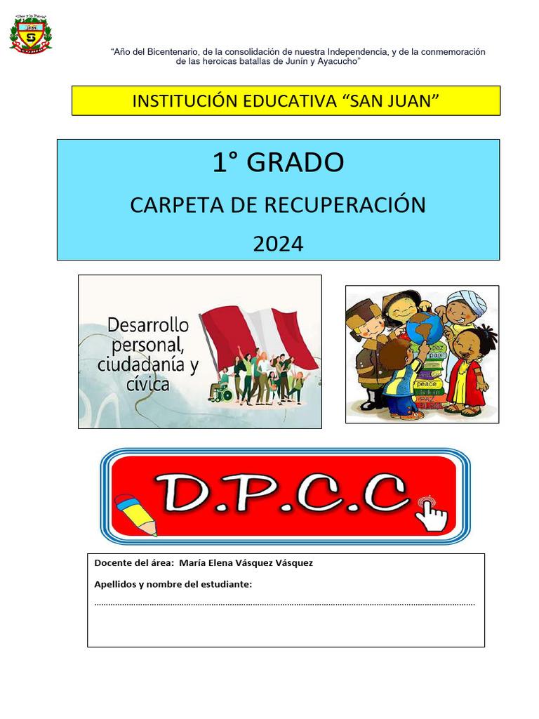 Carpeta de Recuperación DPCC 1ro | PDF | Agua | Contaminación
