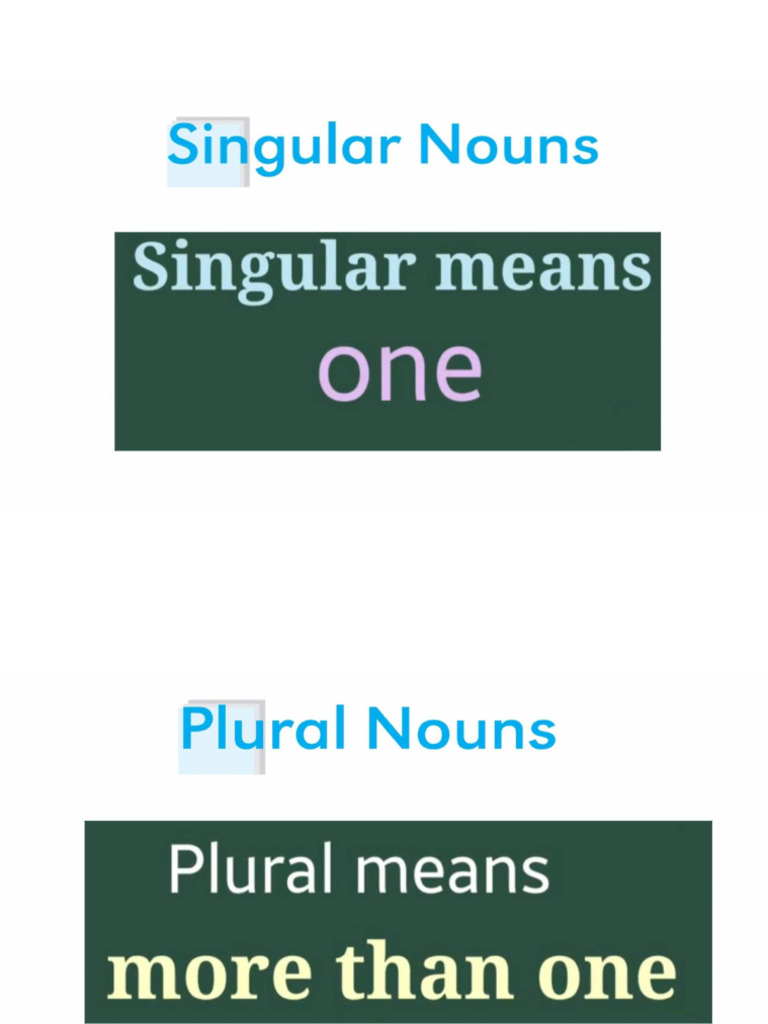 Singular-Plural English - Compressed | PDF