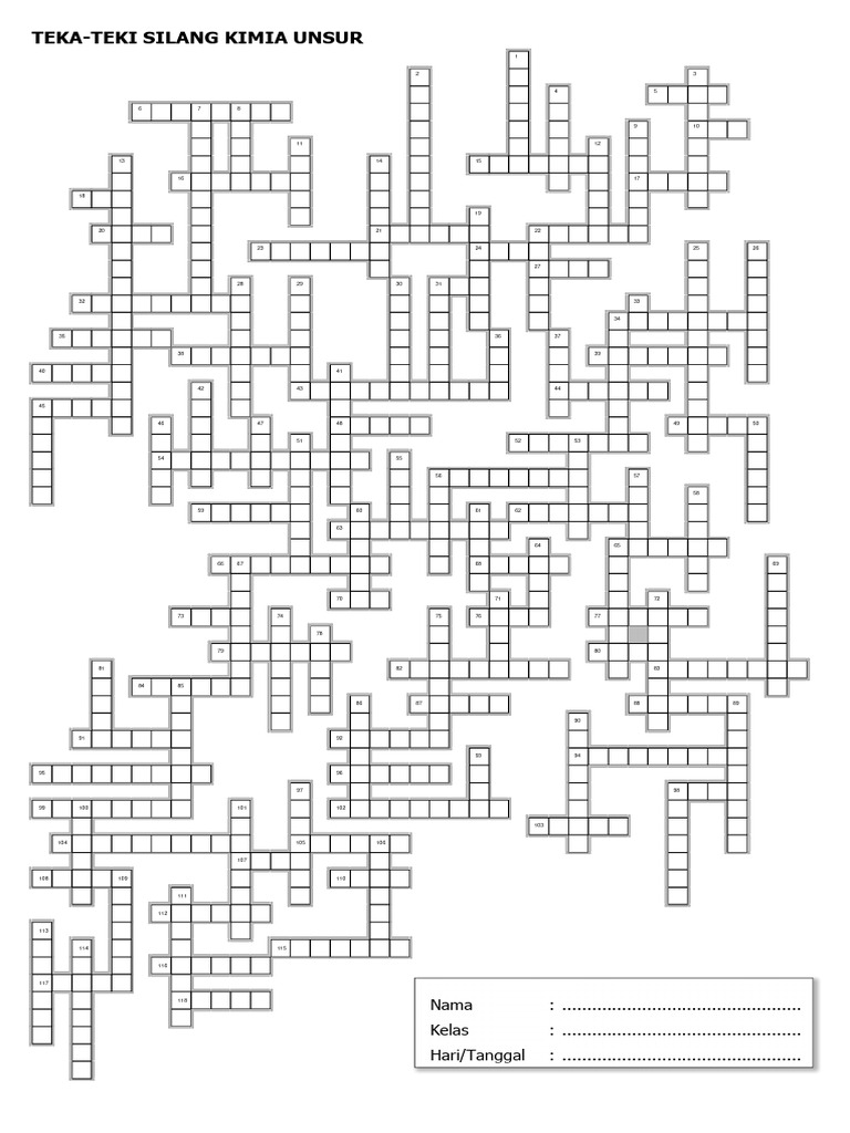 TTS KIMIA UNSUR Bagian - 3 2023-2024 | PDF