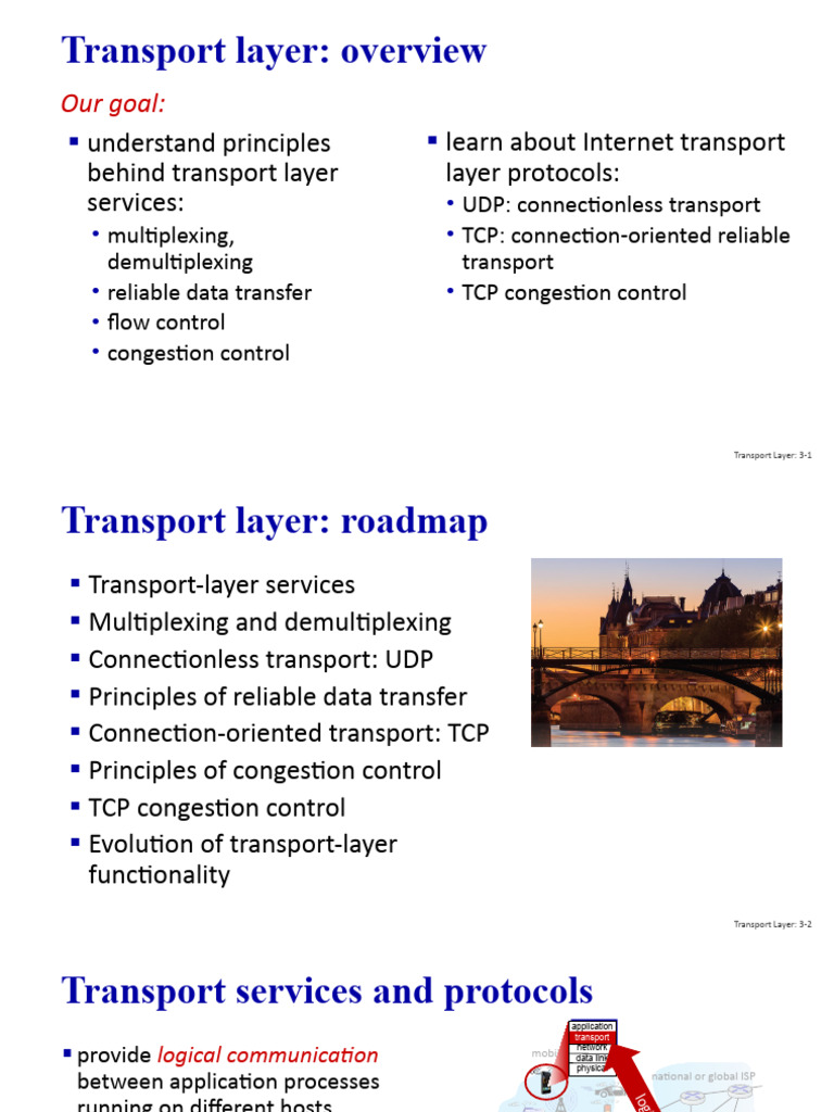 Lecture 14 Transport Layer Part01 Pdf Port Computer Networking Internet Protocols