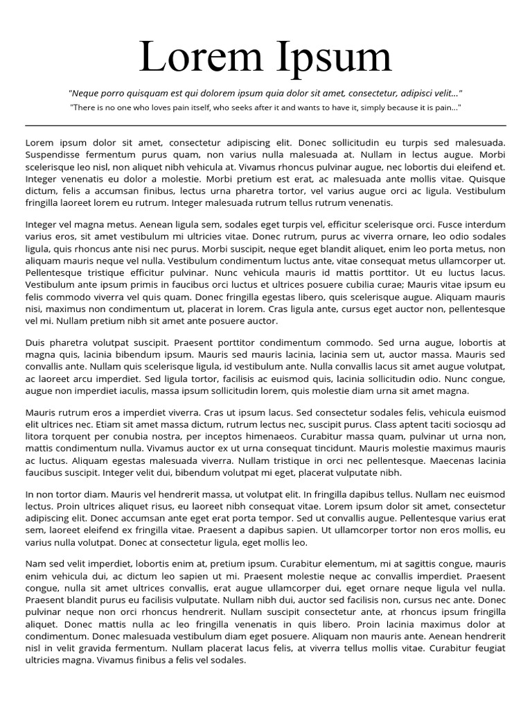 Lorem Ipsum: "Neque Porro Quisquam Est Qui Dolorem Ipsum Quia Dolor Sit Amet, Consectetur ...