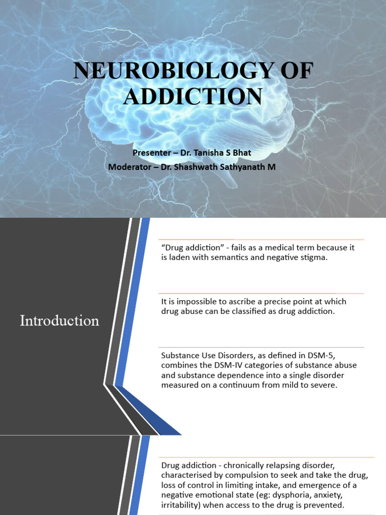 Neurobiology of Addiction | PDF | Reward System | Substance Use Disorder