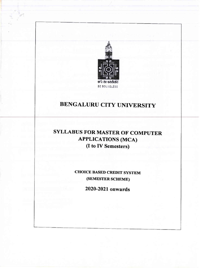 Updated Mca Syllabus 2020 21 Pdf