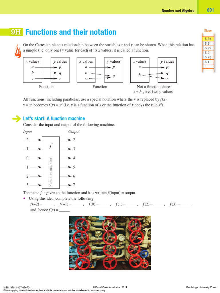 MAth Function Year 10 Text Book | PDF | Function (Mathematics) | Equations