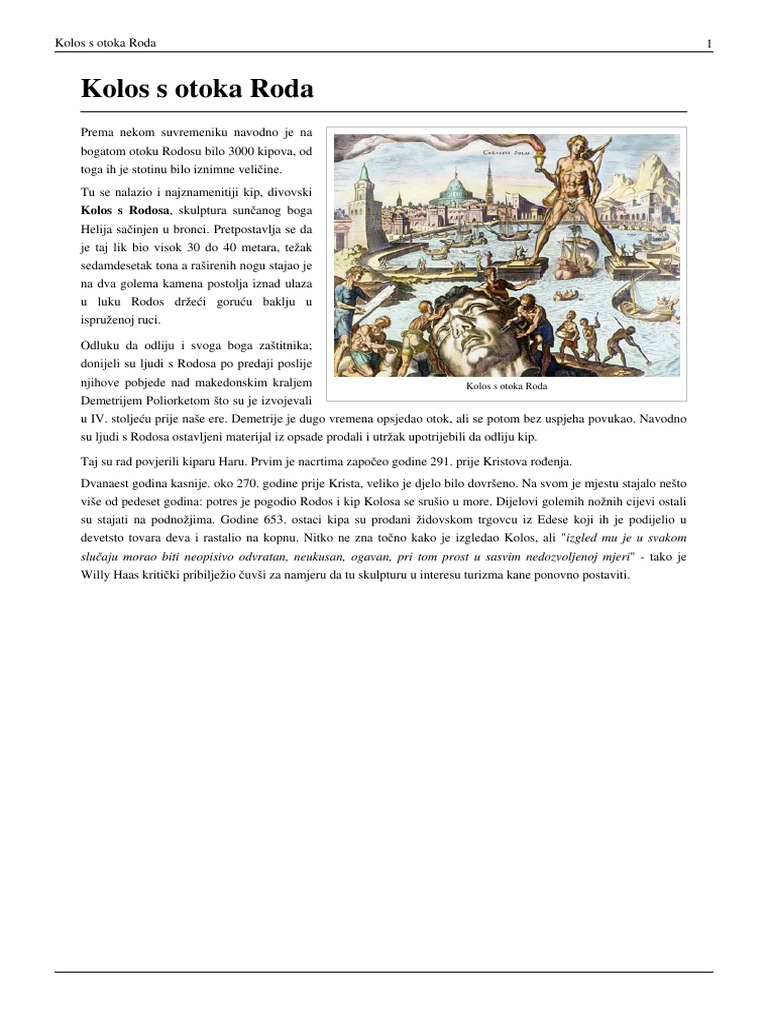 Kolos S Otoka Roda15022024 | PDF