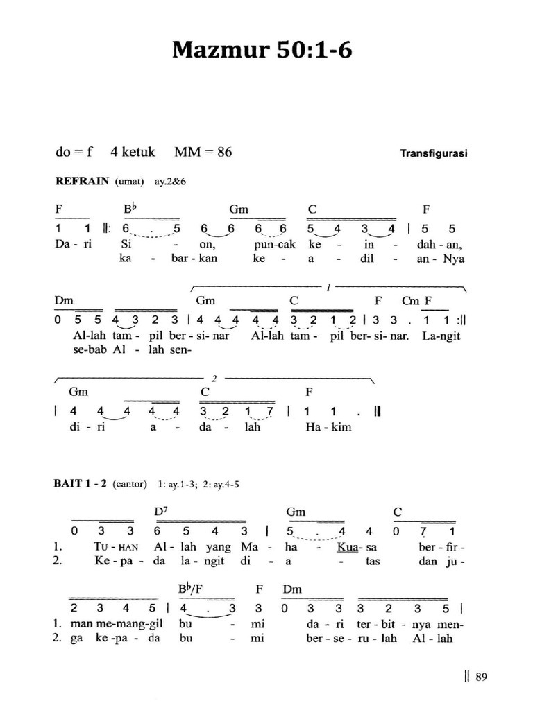 Mazmur 50 Buku B | PDF