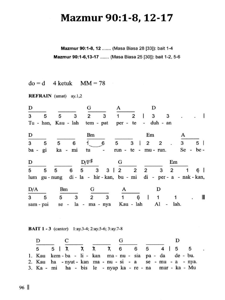 Mazmur 90 Buku A | PDF