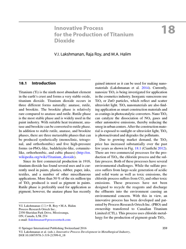 TiO2 - Paper 2 | PDF | Titanium Dioxide | Titanium
