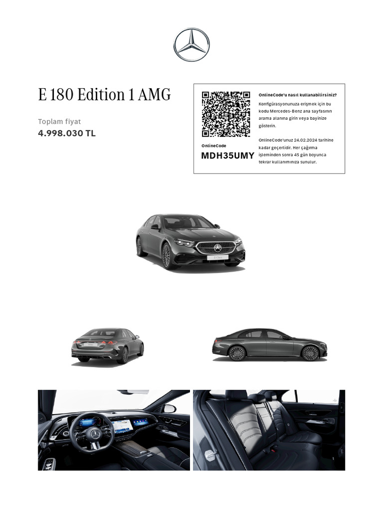 E 180 Edition 1 AMG MDH35UMY | PDF
