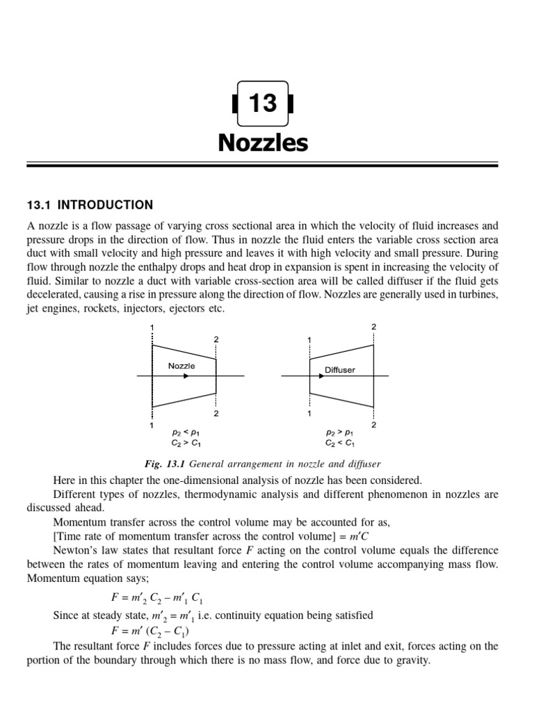 Nozzels | PDF | Fluid Dynamics | Nozzle