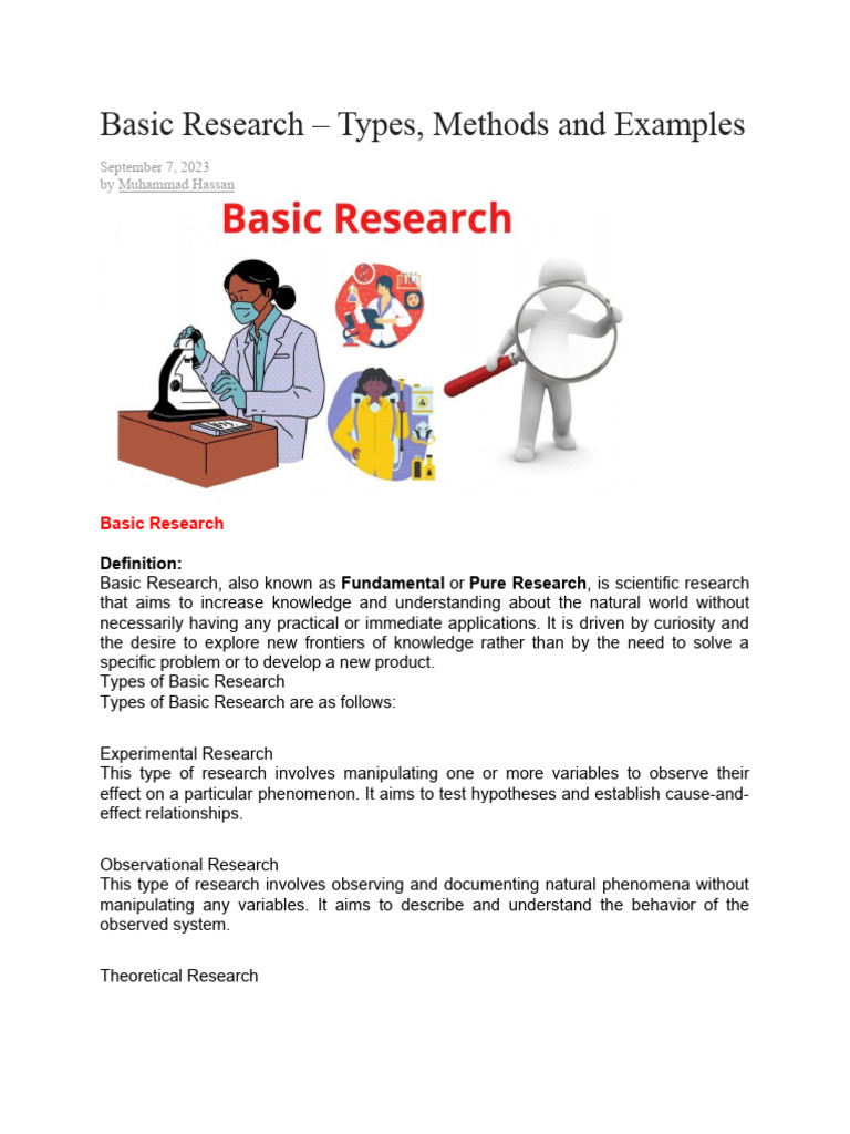 Basic Research | PDF | Basic Research | Science