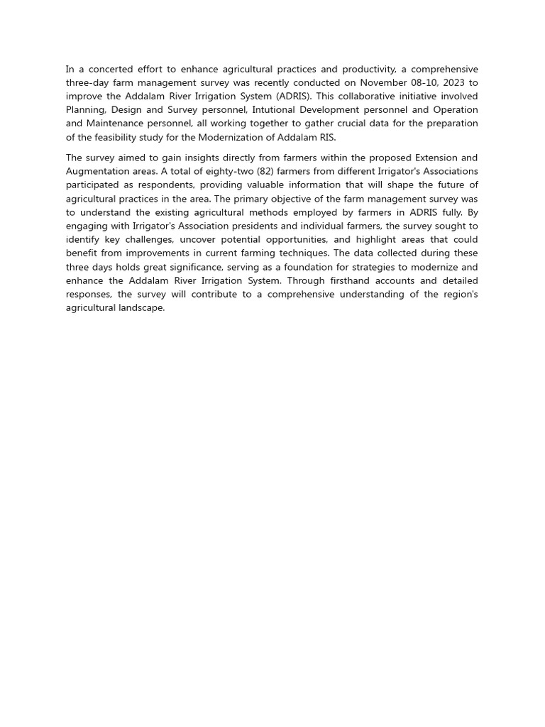 In a concerted effort to enhance agricultural practices and ...