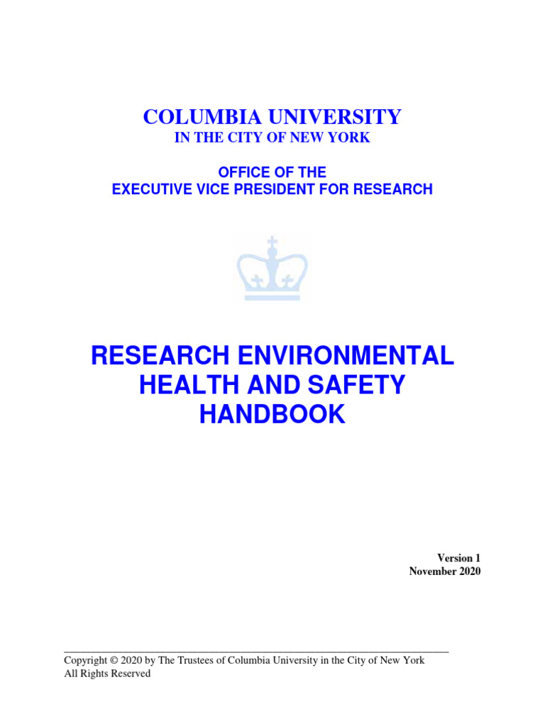 EHS Handbook 2020 FINAL | PDF | Resource Conservation And Recovery Act ...