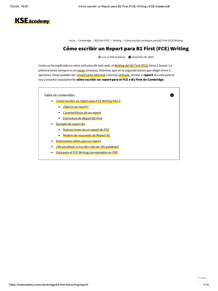 Report Fce | PDF | Educación vocacional | Comunicación humana