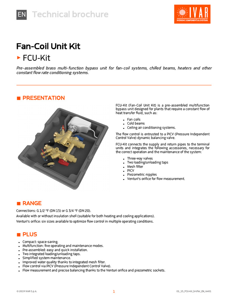 01 15 FCU-Kit Brotec EN Rev01 | PDF | Flow Measurement | Valve