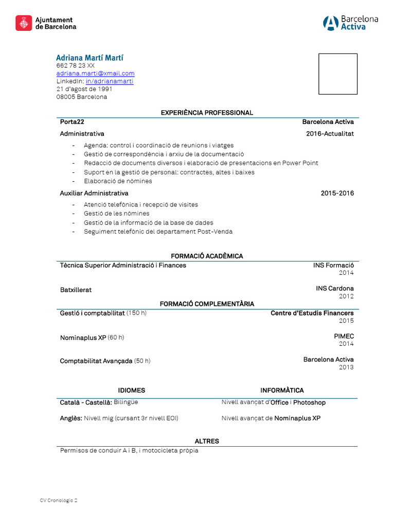 Models CV | PDF