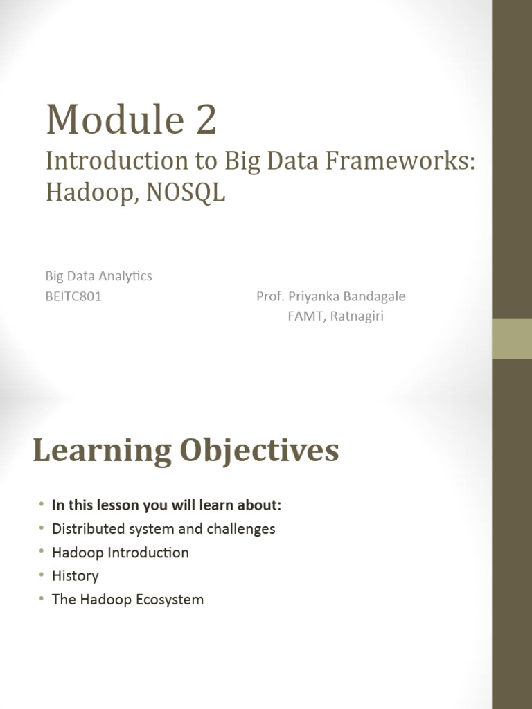 Module 2.1 | PDF | Apache Hadoop | Map Reduce