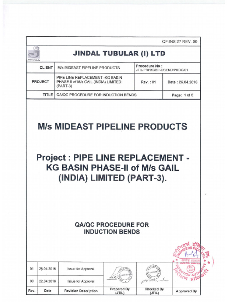 QC Procedure Approved | PDF