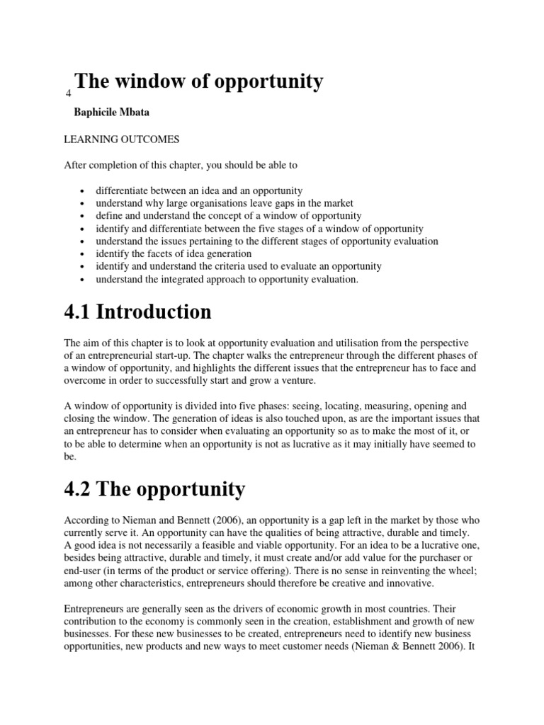 Chapter 4 | Download Free PDF | Entrepreneurship | Internet Chapter 4 | Download Free PDF | Entrepreneurship | Internet