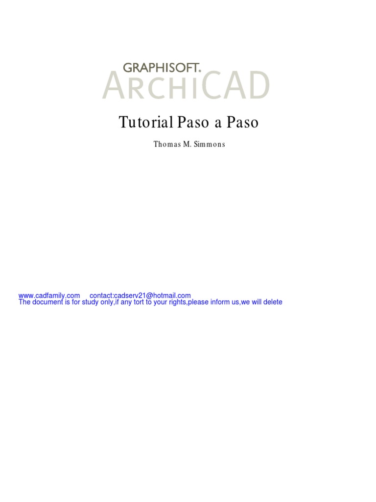 Tutorial Paso A Paso ARCHICAD 9 | PDF | Realidad virtual | Informática ...