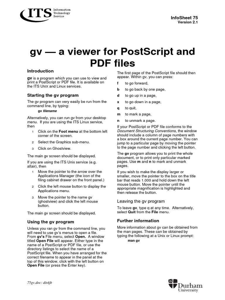 75 GV | PDF | Menu (Computing) | Computing
