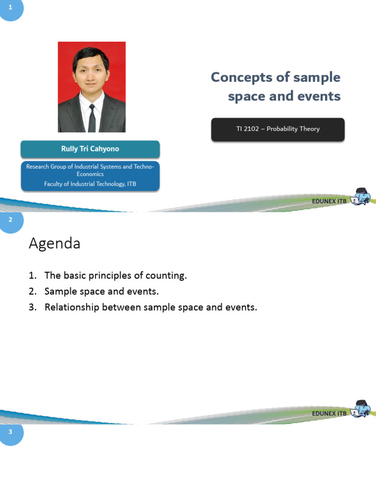 Week 2 - Concepts of Sample Space and Events Part 1 | PDF | Experiment | Mathematics