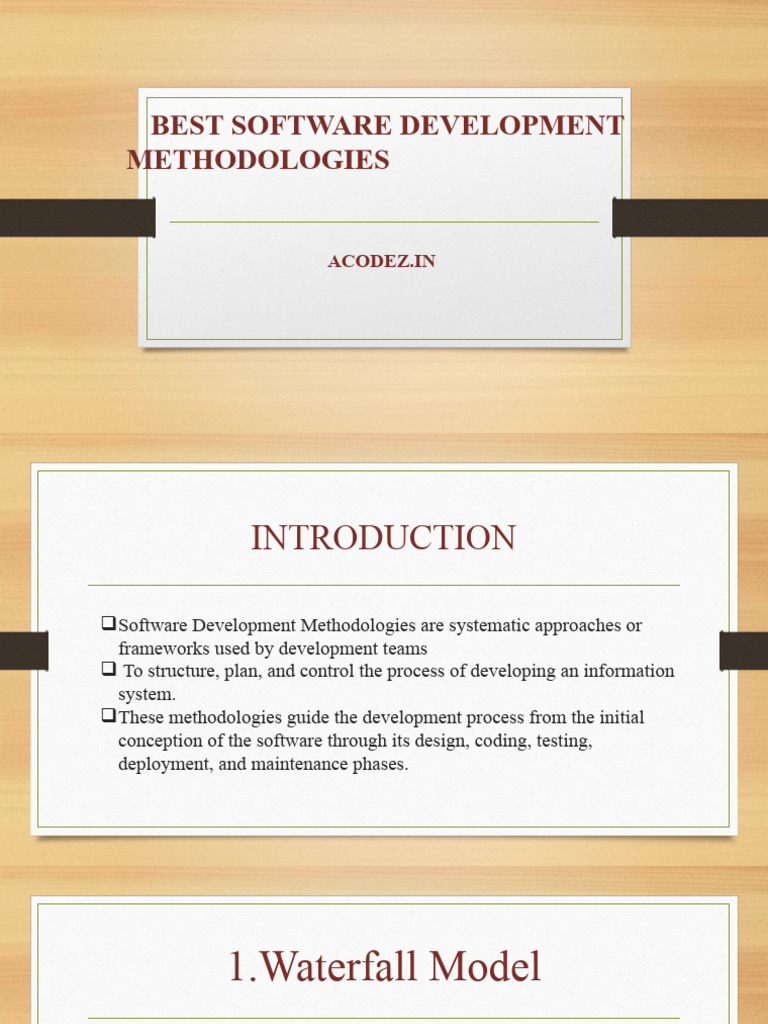 Best Software Development Methodologies | PDF