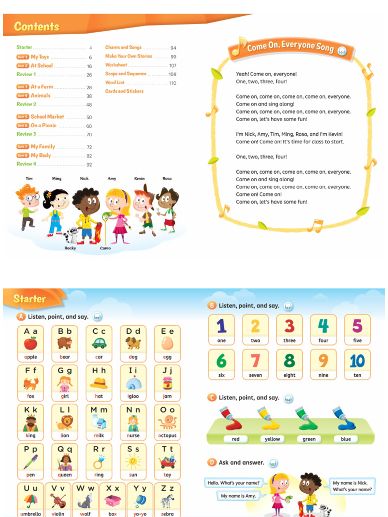 Come On Everyone Eng Preview Level 1 | PDF