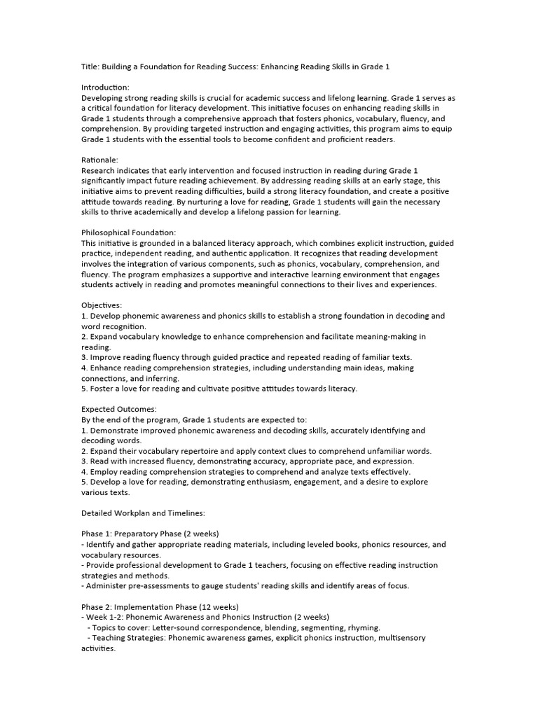 Building A Foundation For Reading | PDF | Phonics | Reading Comprehension