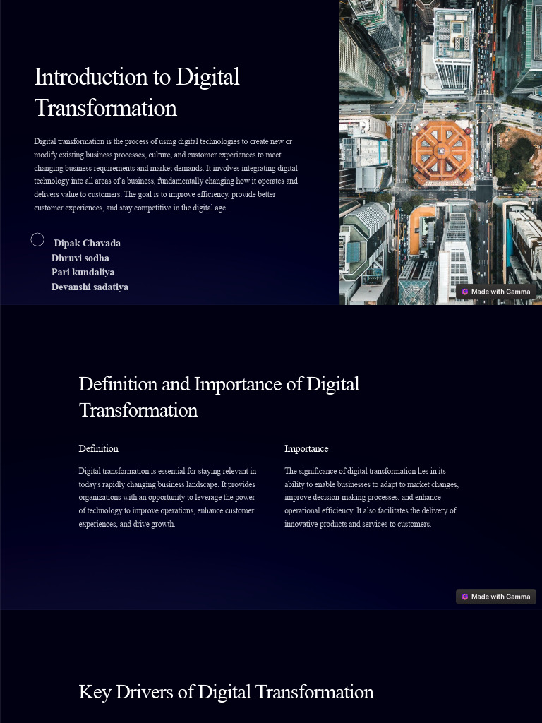 Introduction to Digital Transformation | PDF | Internet Of Things | Analytics