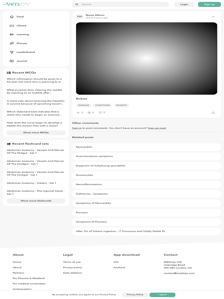 Rickets - MEDizzy | PDF | Epidemiology | Public Health