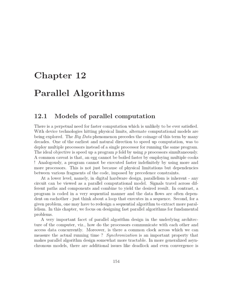 Lec Notes Pdf Parallel Computing Theoretical Computer Science