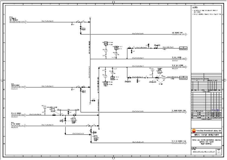 BCD3-605-42-PID-1-005-01 - 5 - PID BETARA Gas Plant Inlet Manifold | PDF
