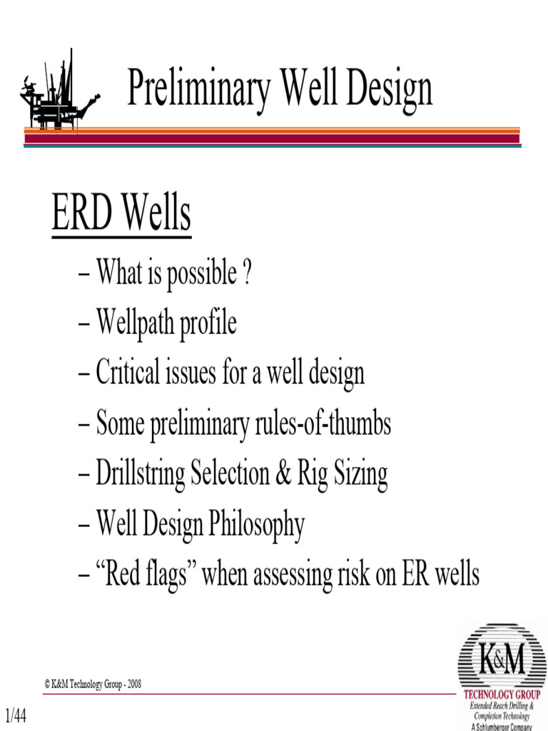 ERD Well Design and Planning Guide | PDF | Horsepower