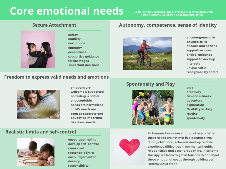 Core Emotional Needs | PDF | Attachment Theory | Psychology