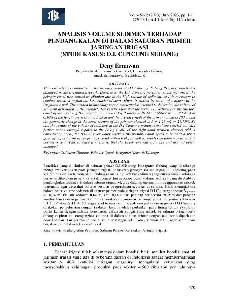 131-Paper - Journal-431-1-10-20240113 | PDF | Sediment | Hydraulic Engineering