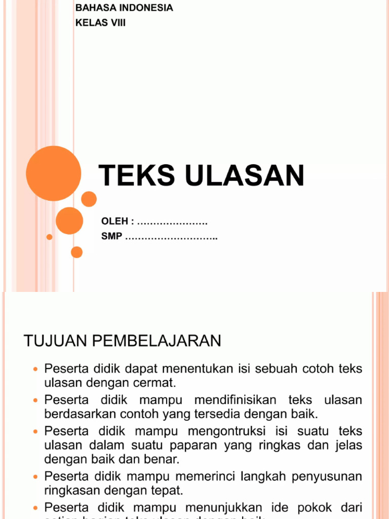 Ppt Teks Ulasan.pptx | PDF