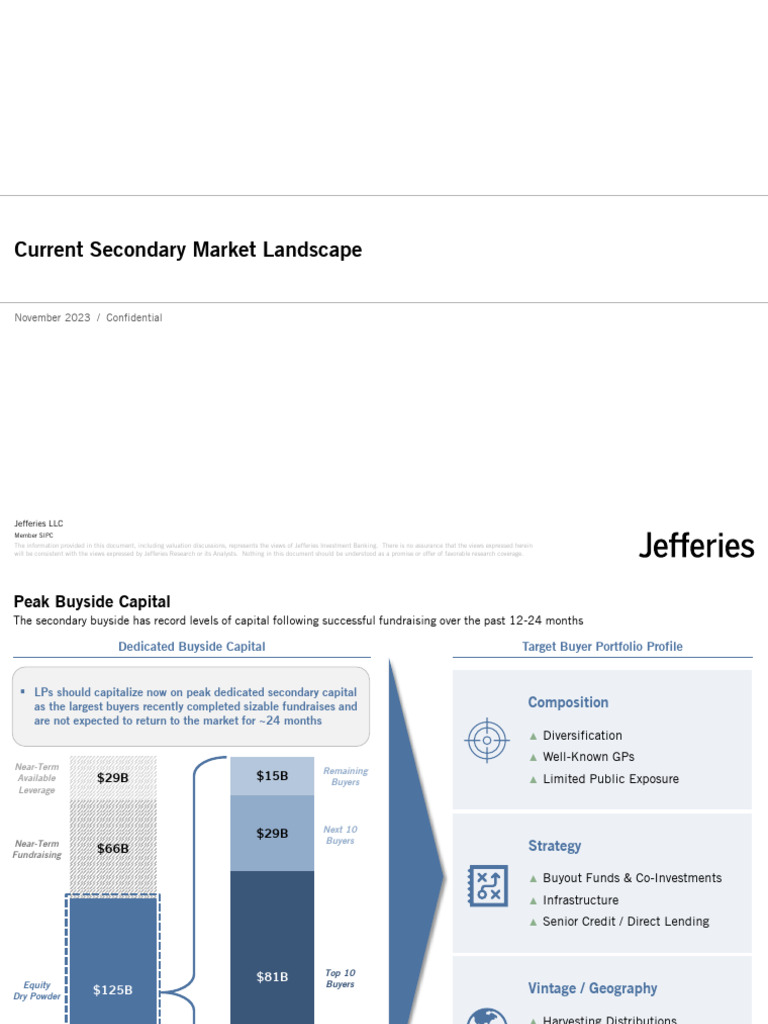Jefferies Private Capital Advisory - Q3 Secondary Market Update | PDF ...