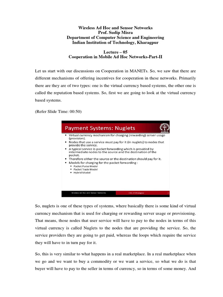 Lec 5 | PDF | Wireless Ad Hoc Network | Routing