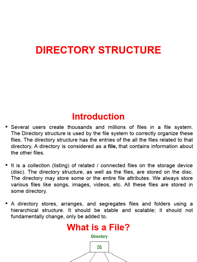 Directory Structure Pdf Directory Computing Computer File