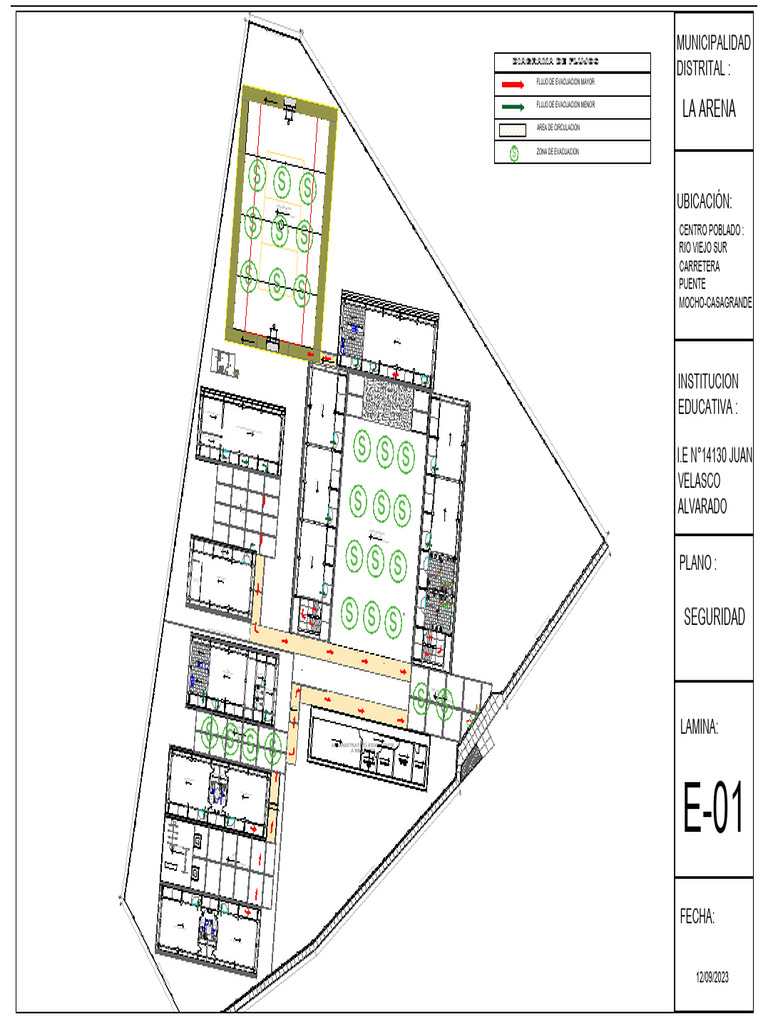 Plano de Seguridad La Arena (1) - S-001 | PDF