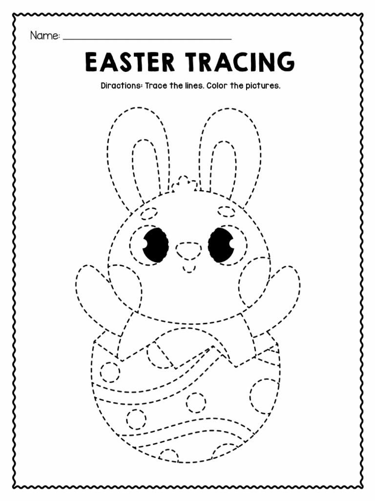 Easter Tracing Worksheets | PDF