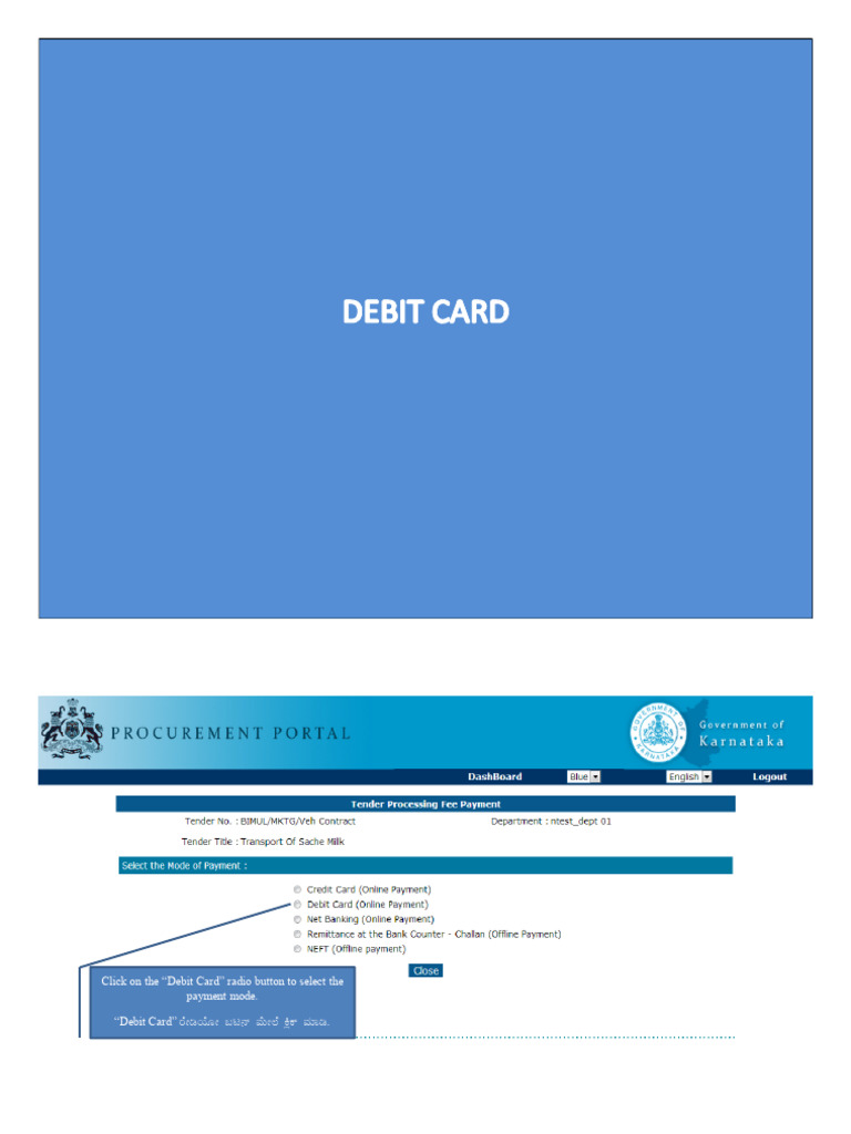 Payment Debit - Card | PDF