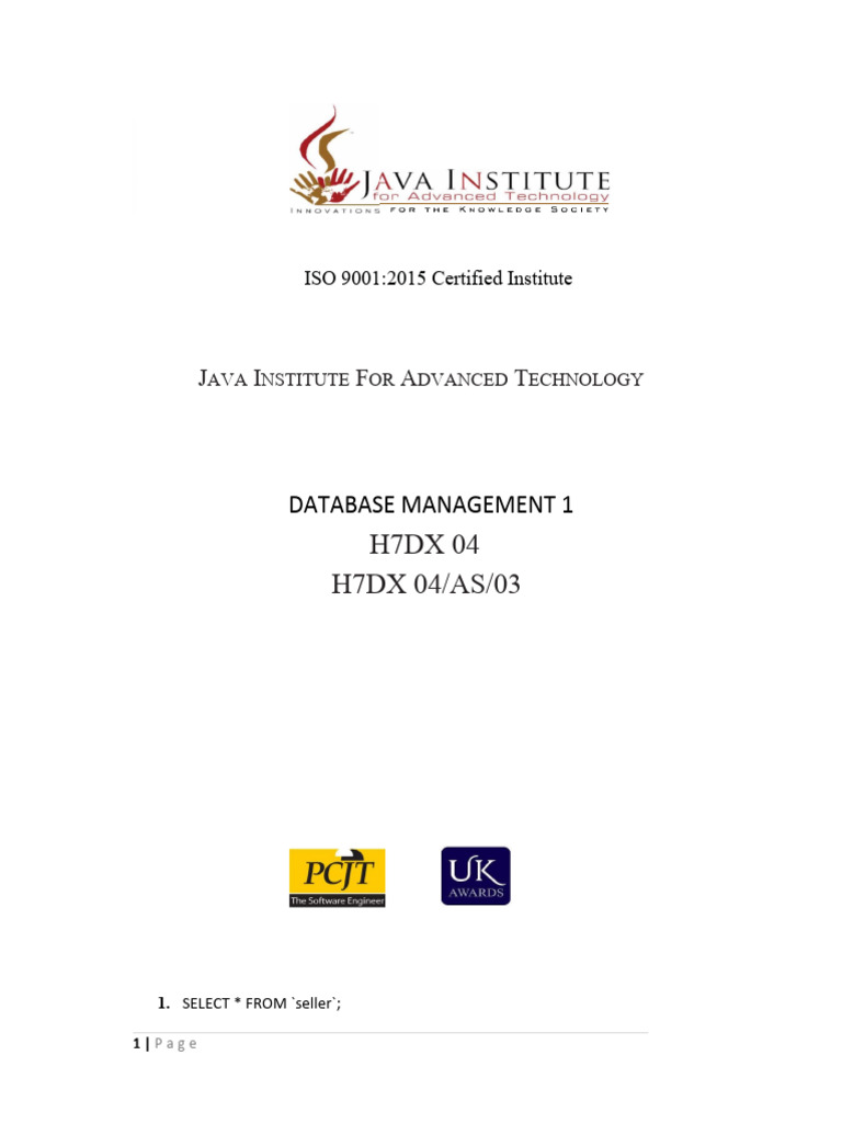 DBMS Assignment 3 | PDF | Software | Computer Programming