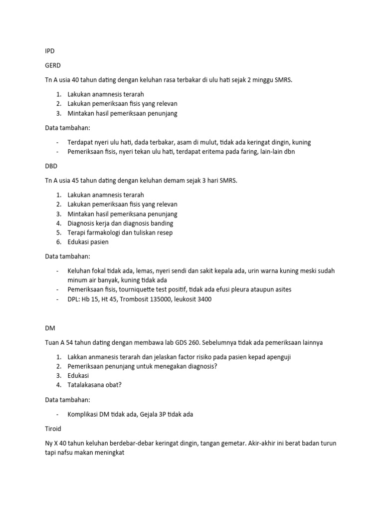 Simulasi OSCE IPD Mata | PDF | Kesehatan Holistik