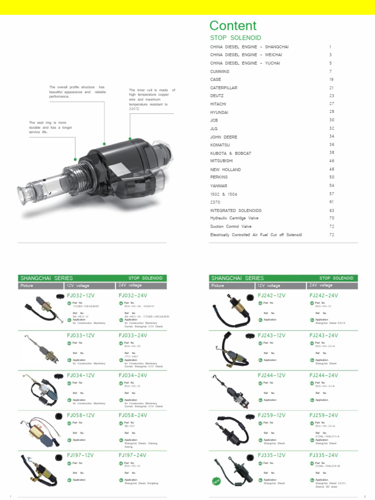 Integrated Solenoids for Diesel Engines | PDF | Engines | Machines