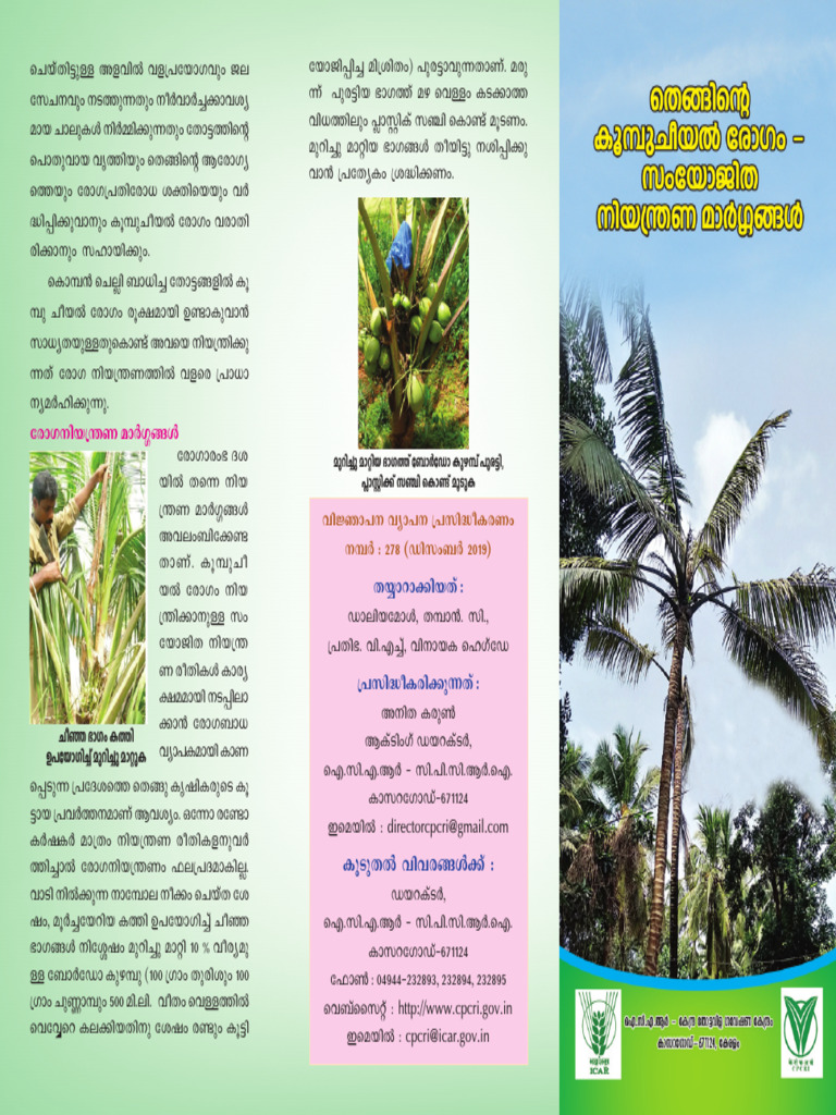 Koombu Cheeyal Rogam Bulletin 2020 Jan | PDF